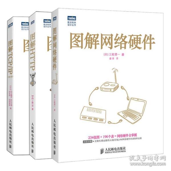 图解网络硬件图解tcp Ip 第5版图解 3册 网络运维图书 网络硬件知识 数据链路ip协议及相关技术 协议入门教程书籍