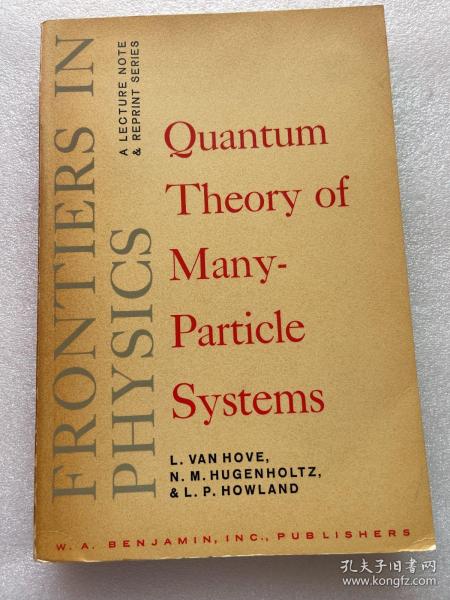 现货 英文原版 Quantum theory of many-particle systems (Frontiers in physics; a lecture note and ...