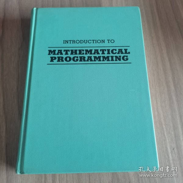 Mathematical Programming 数学规划 教育 Marc J Schniederjansuniversity Of