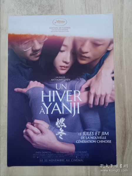 周冬雨《燃冬》法国原版电影说明书/电影海报_孔夫子旧书网