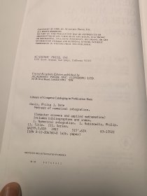 Methods of numerical integration_Philip Davis 和 Philip Rabinowitz_孔夫子旧书网