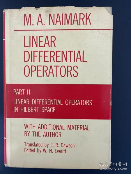 LINEAR DIFFERENTIAL OPERATORS 线性微分算子 英文版_孔夫子旧书网