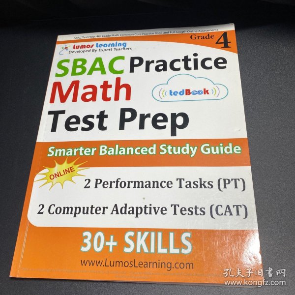 SBAC Test Prep: 4th Grade Math Common Core Practice Book and Full ...